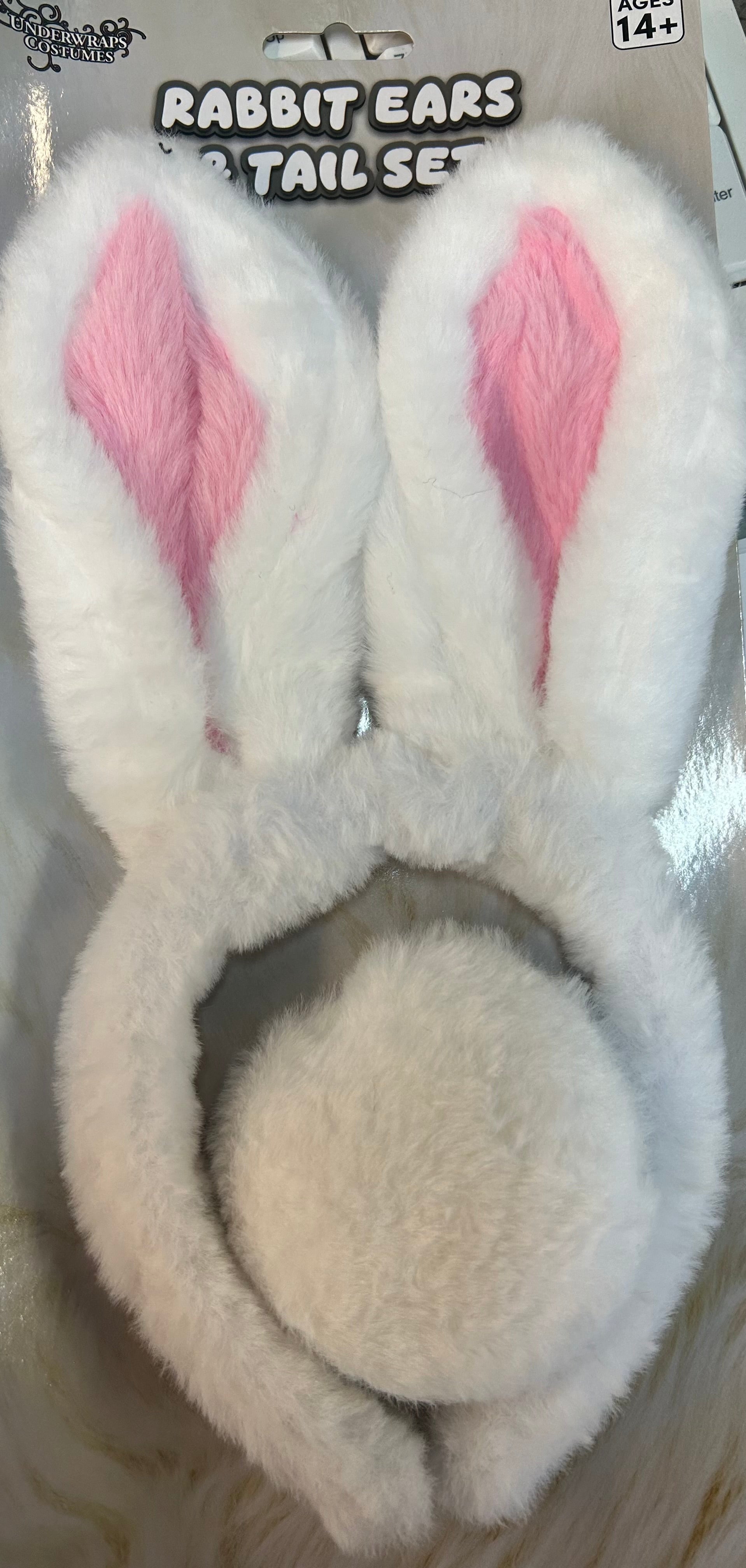 White Rabbit Ear and Tail Set – Caufield's Novelty