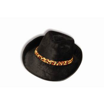 Hat - Pimp Fedora with Leopard Trim – Caufield's Novelty