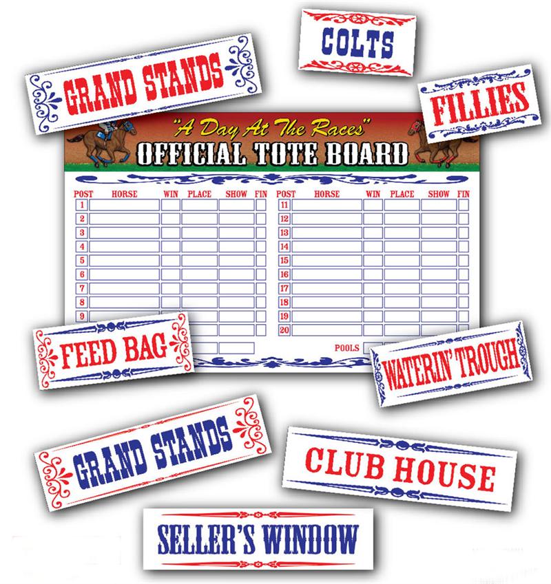 A Day At The Races Official Tote Board & Poster Kit – Caufield's Novelty